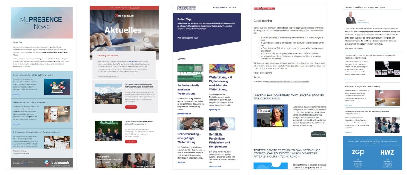 Gute Newsletter mit relevanten Inhalten für Ihr Content Marketing
